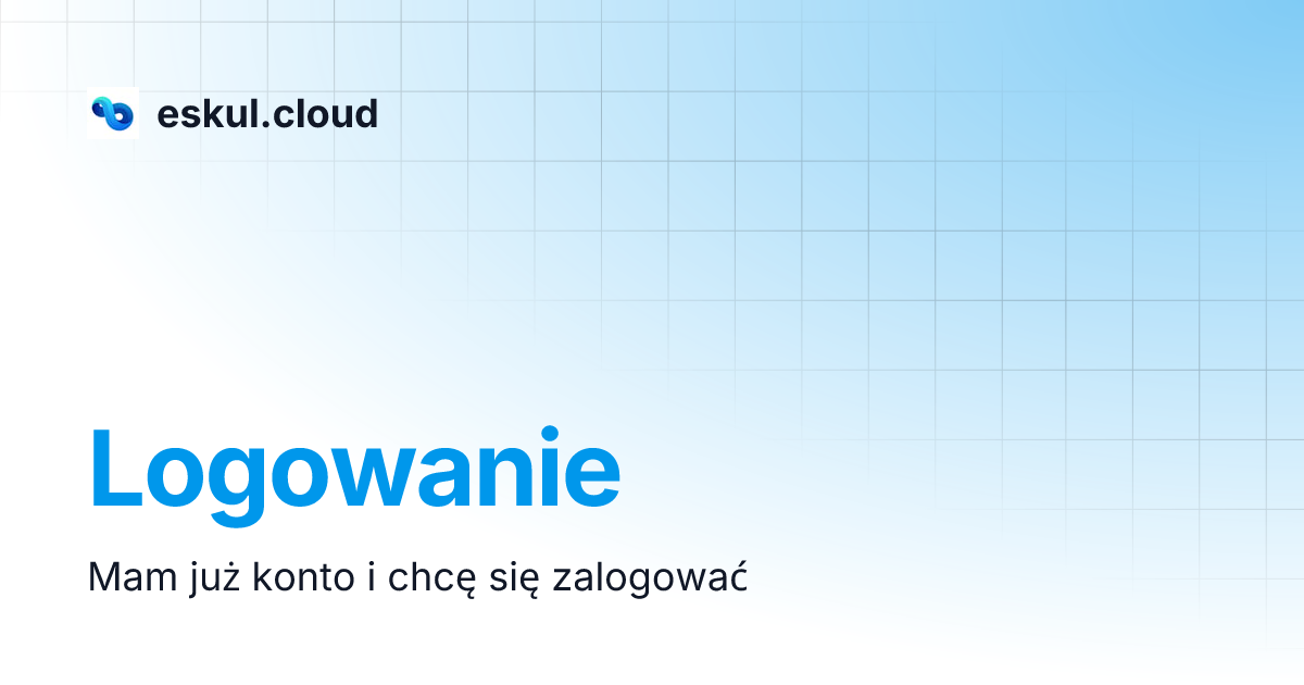 Logowanie | eskul.cloud